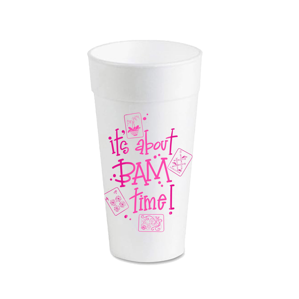 "It's about BAM time" Mahjong Styrofoam Cups - Set of 12 – TomTom and ...