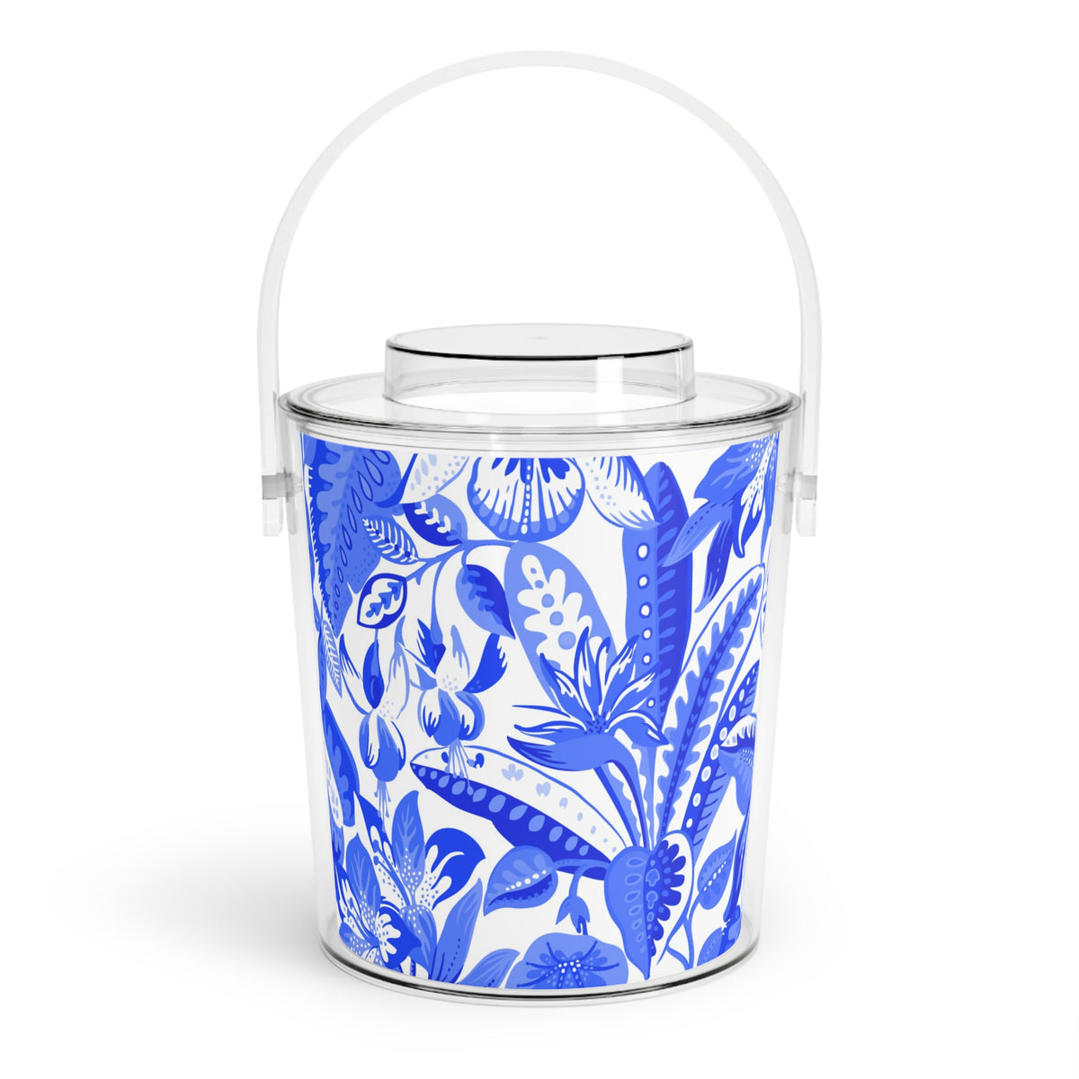 "Breakers Floral" Ice Bucket with Tongs – TomTom and Company