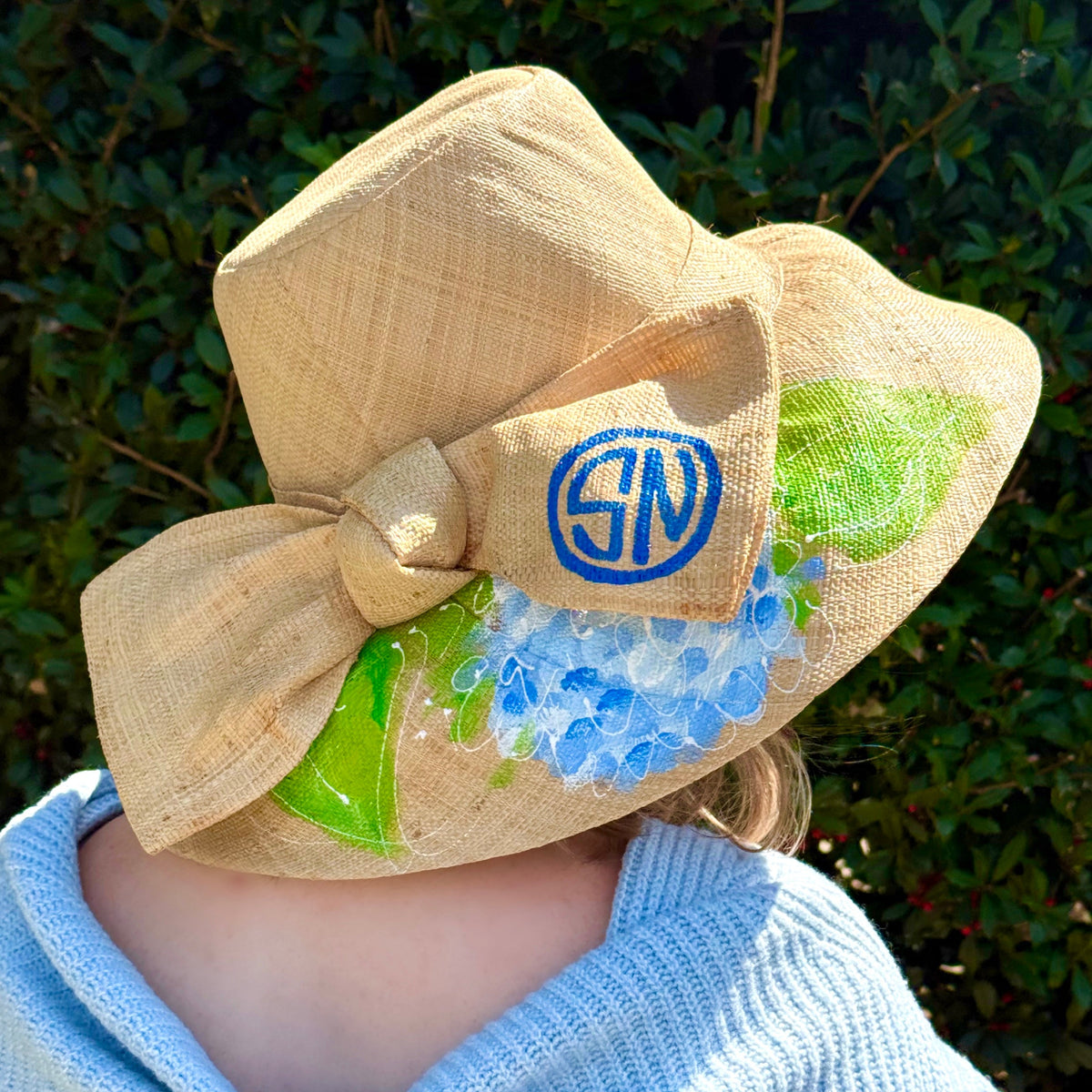 Hand-Painted Monogrammed Nantucket Sun Hat – TomTom and Company