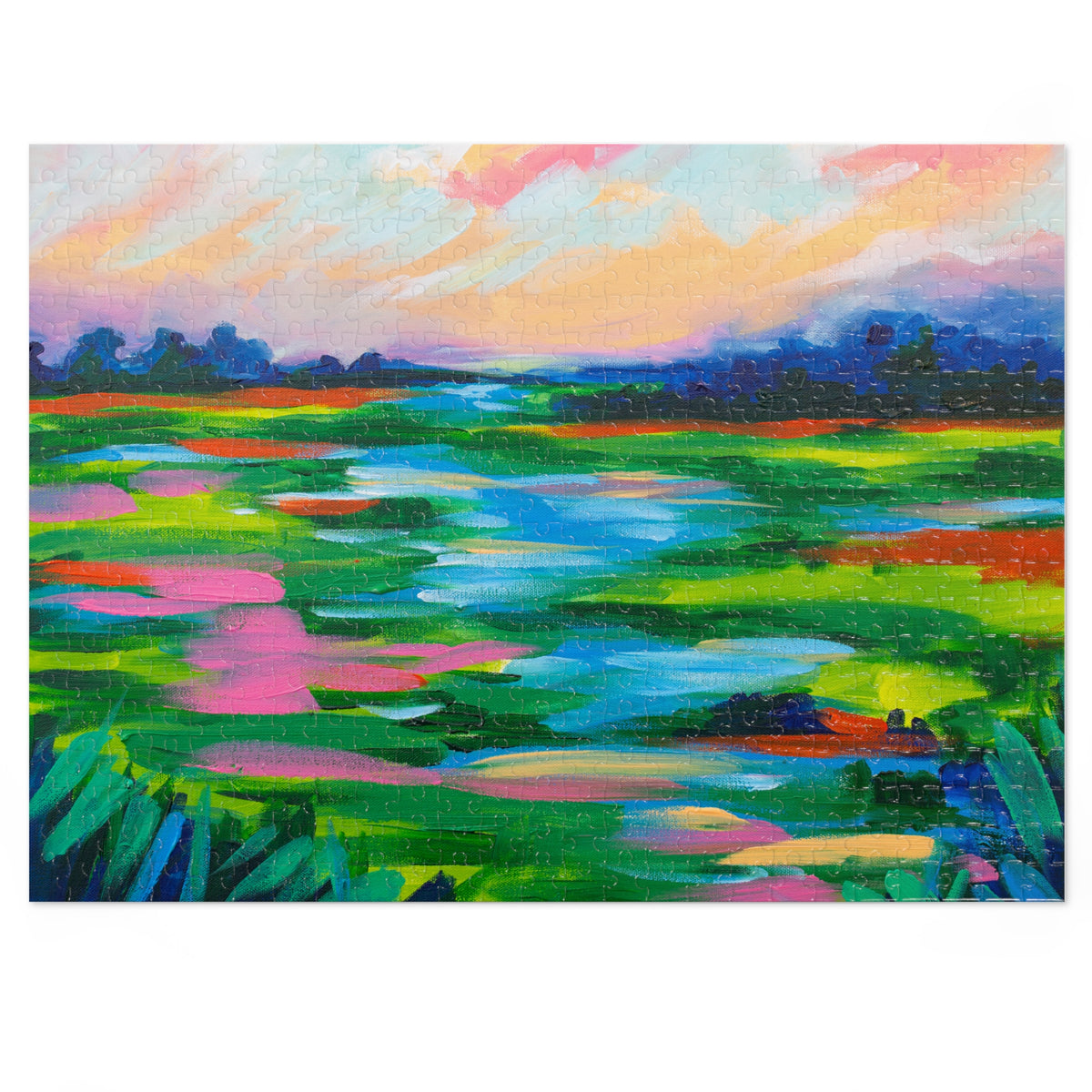 "GOLDEN HOUR" PAINTING Jigsaw Puzzle with Tin – TomTom and Company