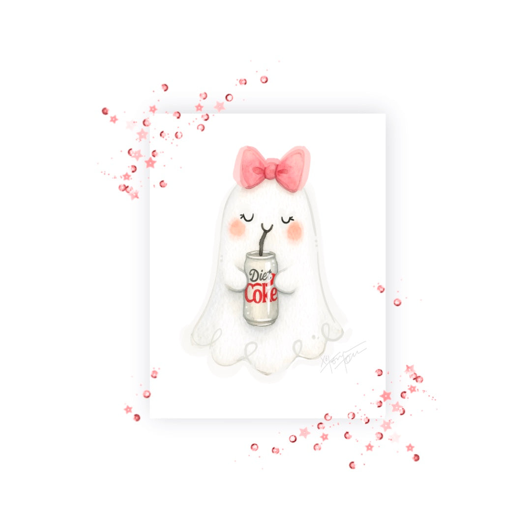 "Miss Boo" with Diet Coke Print by TomTom – TomTom and Company