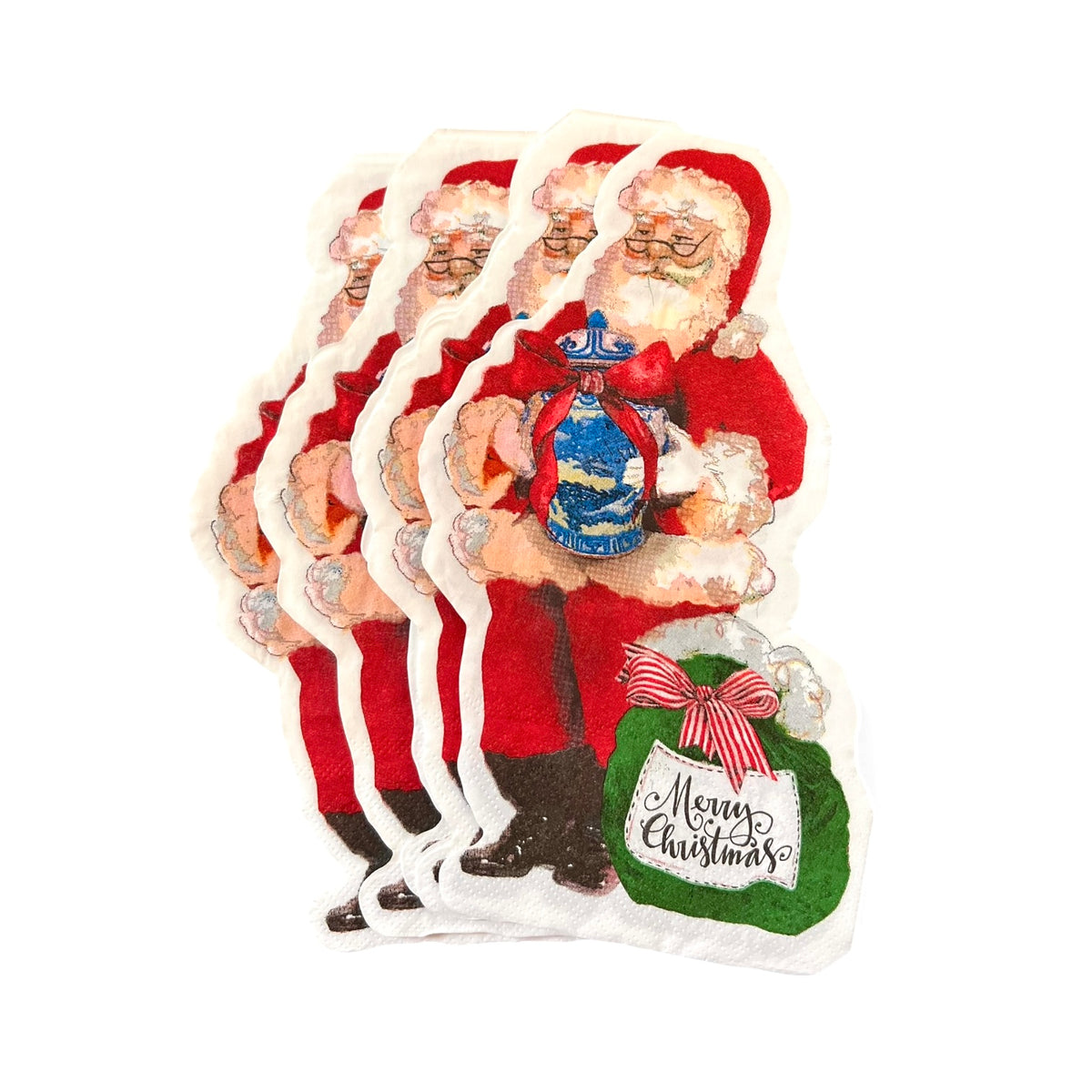 Die Cut "Chinoiserie Santa" Napkin – TomTom and Company