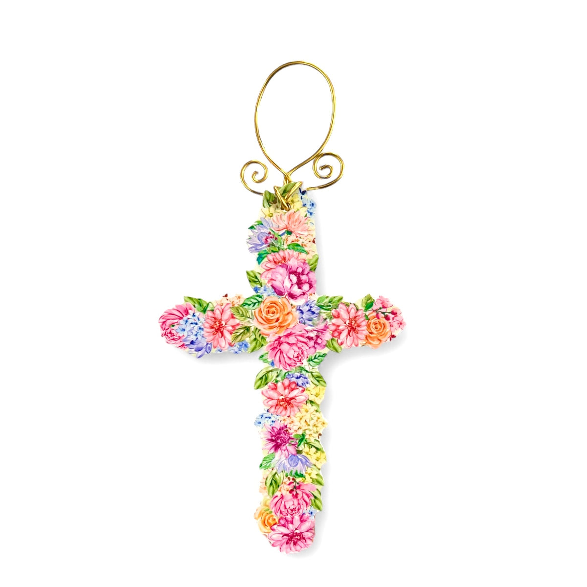 Personalized "Heavens Garden" Floral Cross Basket Tag – TomTom and Company