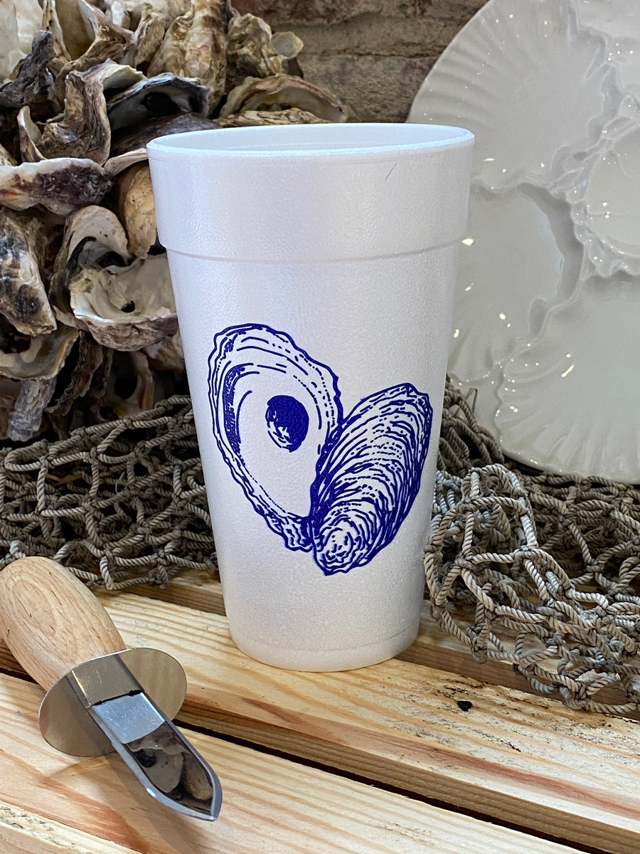 Oyster Shell Styrofoam Cups 20-ounce – TomTom and Company